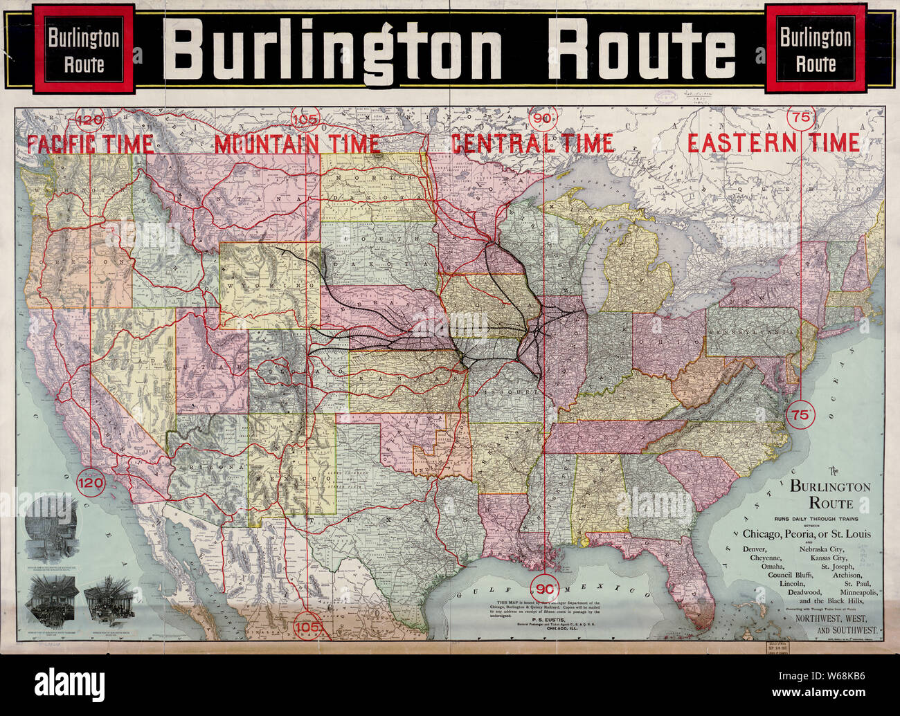 Burlington route railroad hi-res stock photography and images - Alamy