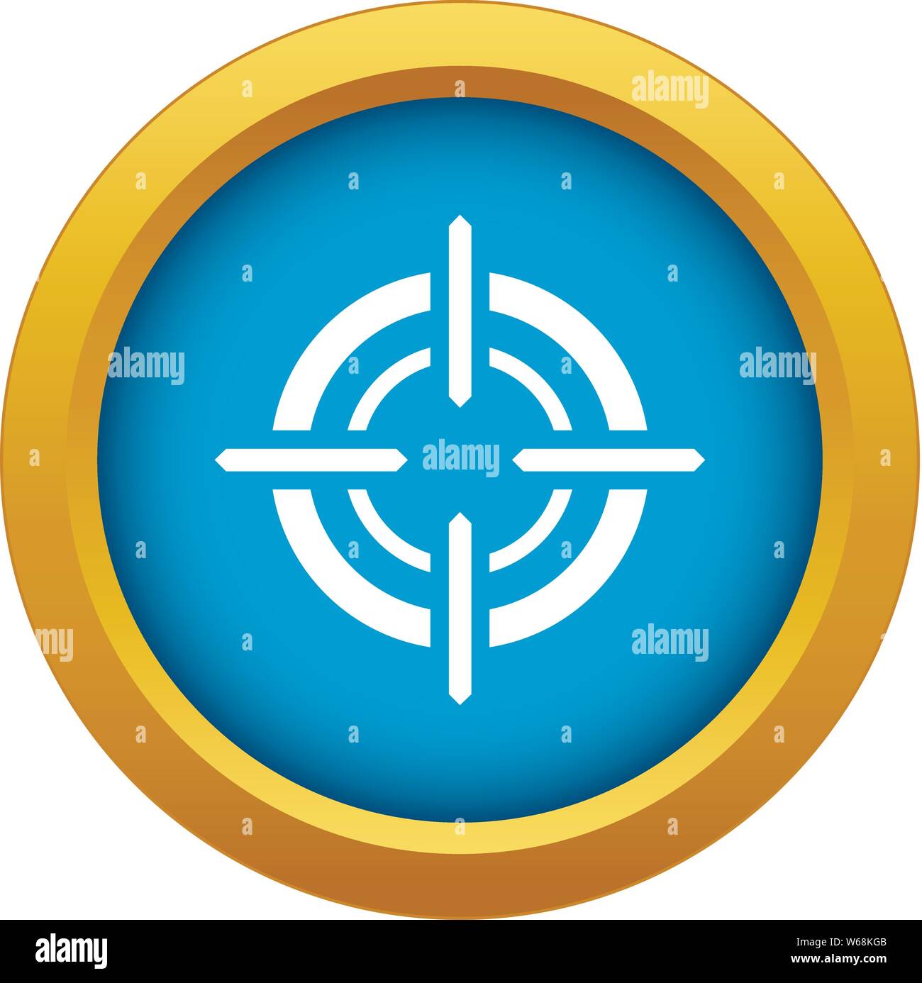 Target icon blue vector isolated Stock Vector Image & Art - Alamy