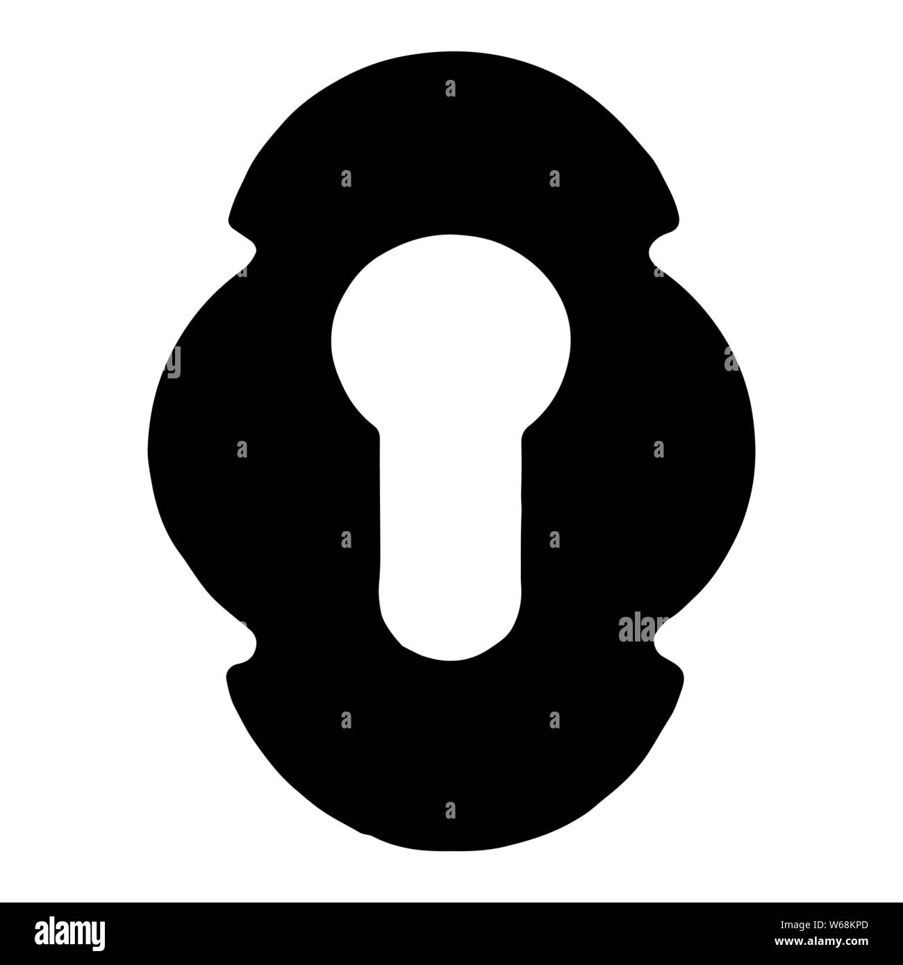 Keyhole icon vector. Key hole symbol, logo illustration.Vector illustration EPS10 Stock Vector ...