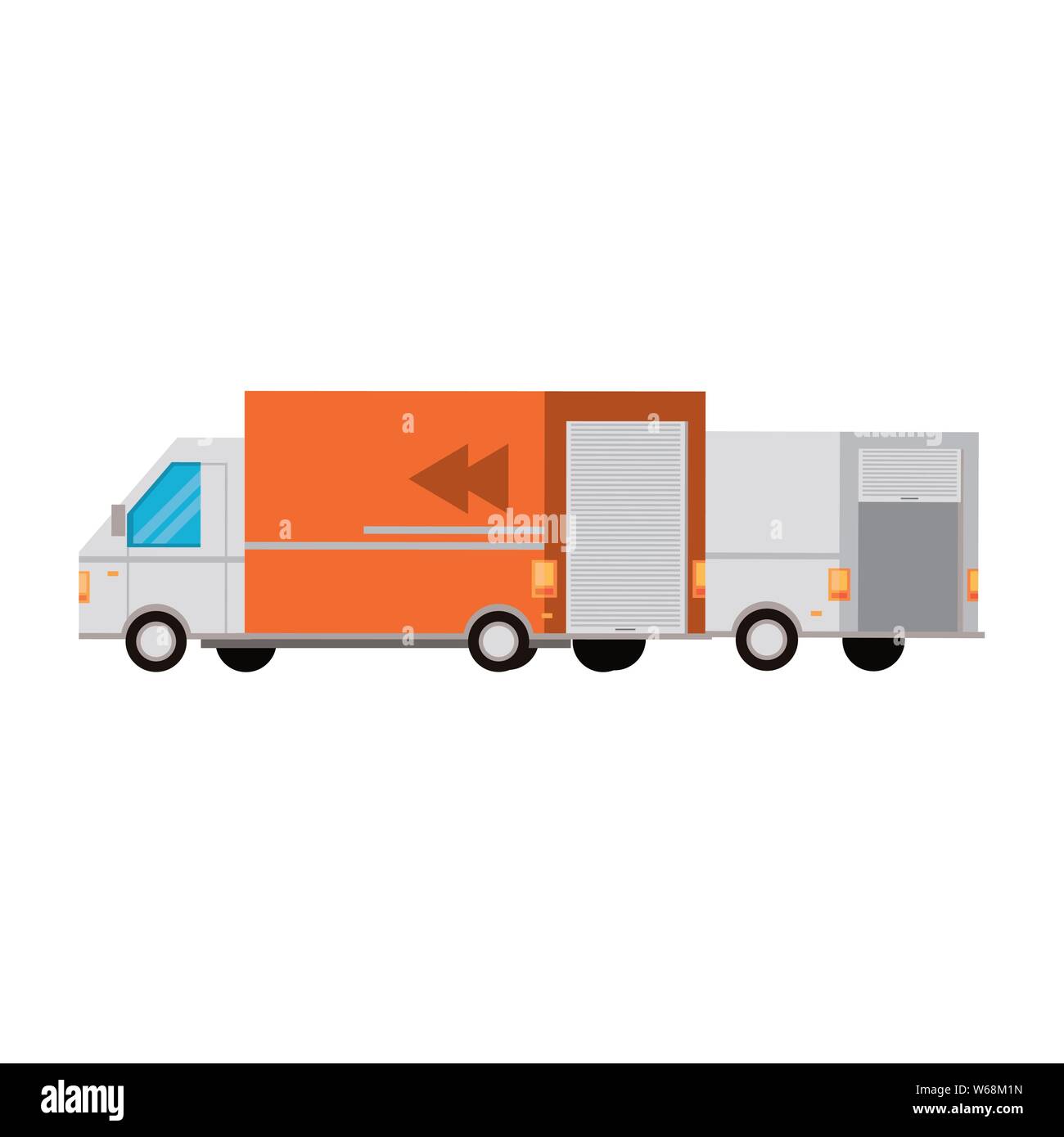 transport traffic delivery logistic cartoon Stock Vector Image & Art ...