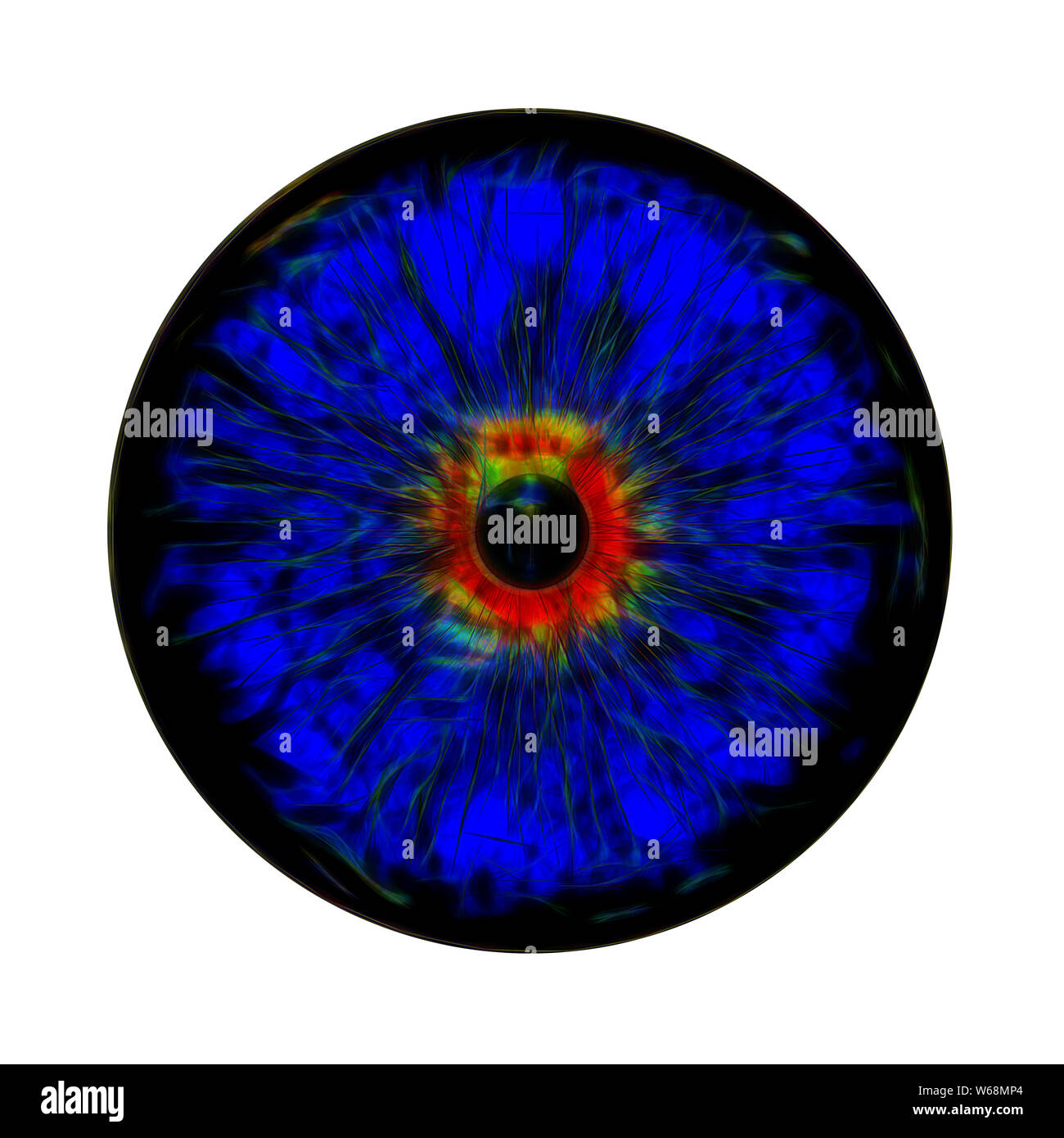 Eye, abstract digitally generated illustration for science, futuristic ...