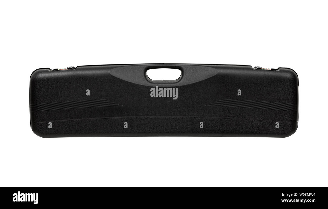 Plastic case for weapons with a combination lock and handle for ...