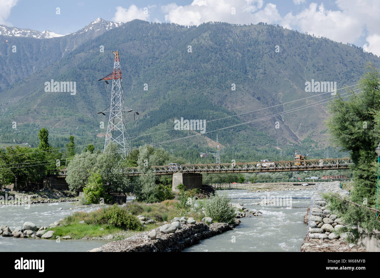 Wayul Bridge over Sind River on Srinagar - Leh Highway, Wayul, Jammu ...