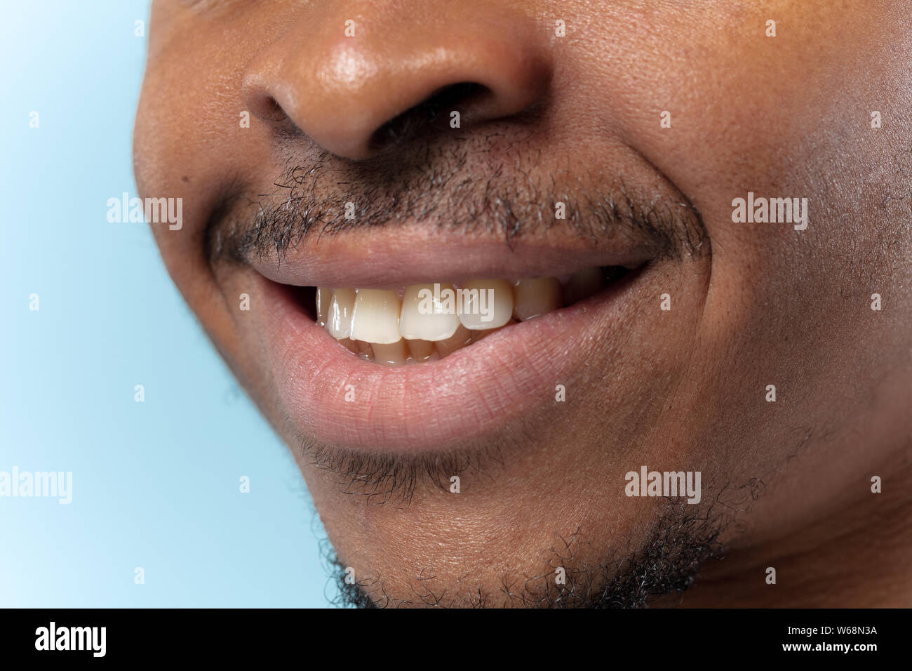 Black Man Smiling Creepily
