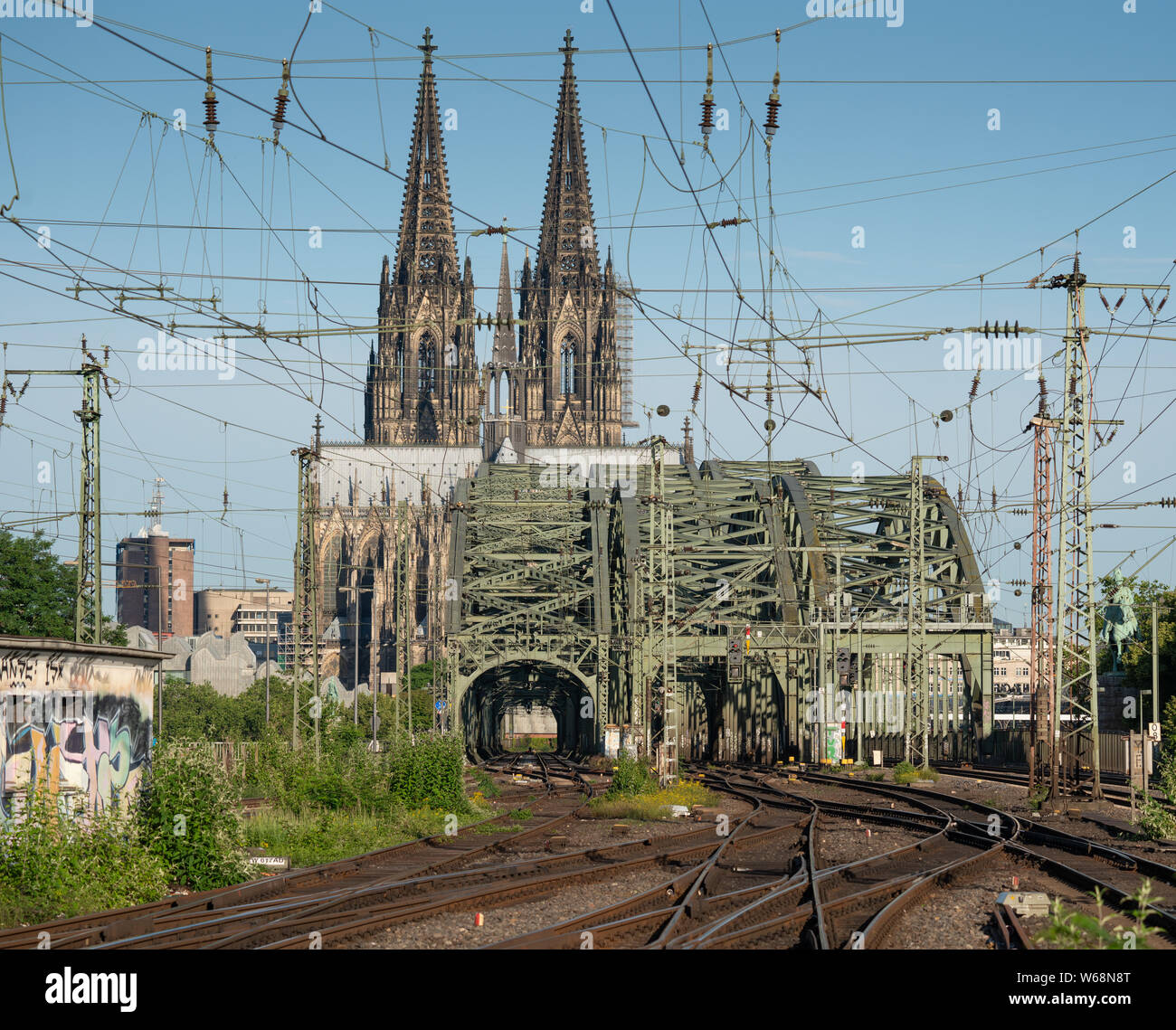 Cologne cathedral track system hi-res stock photography and images - Alamy