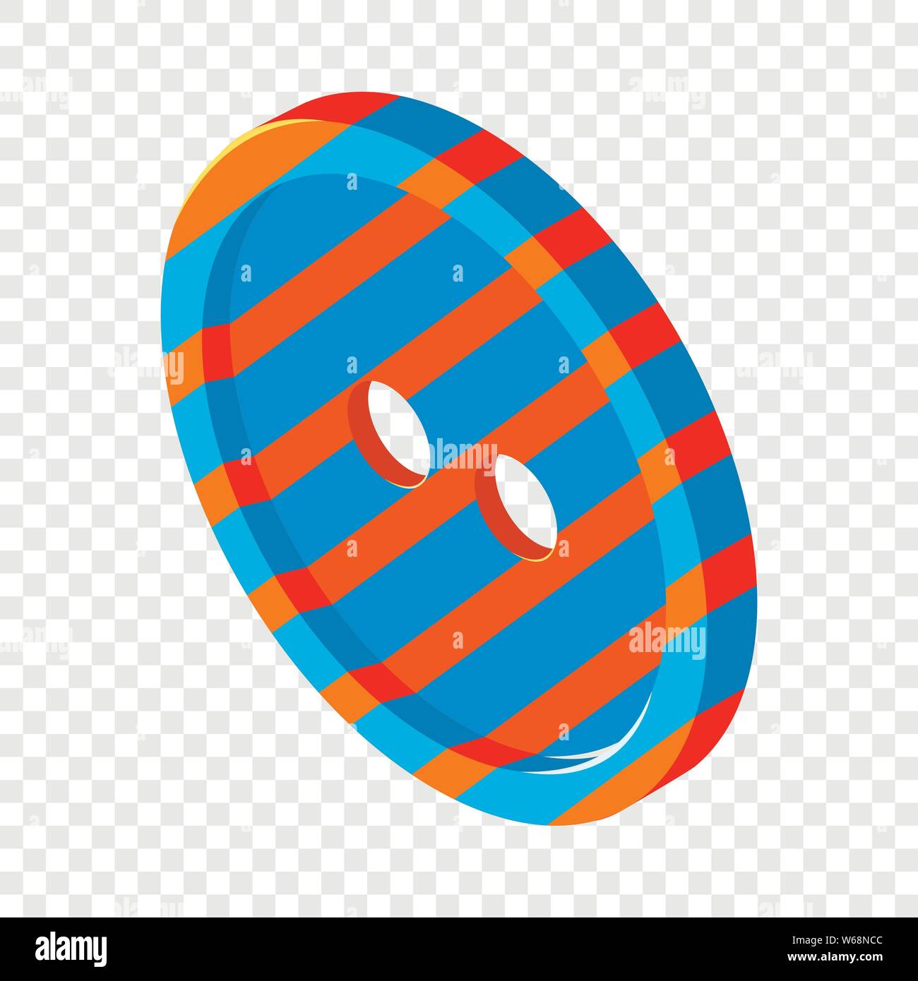 Striped button icon, isometric 3d style Stock Vector Image & Art - Alamy