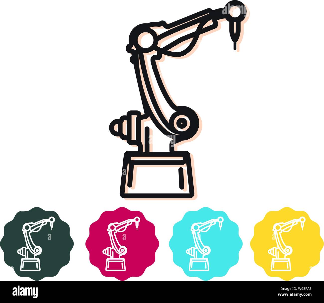 Articulated robot arm Stock Vector Images - Alamy