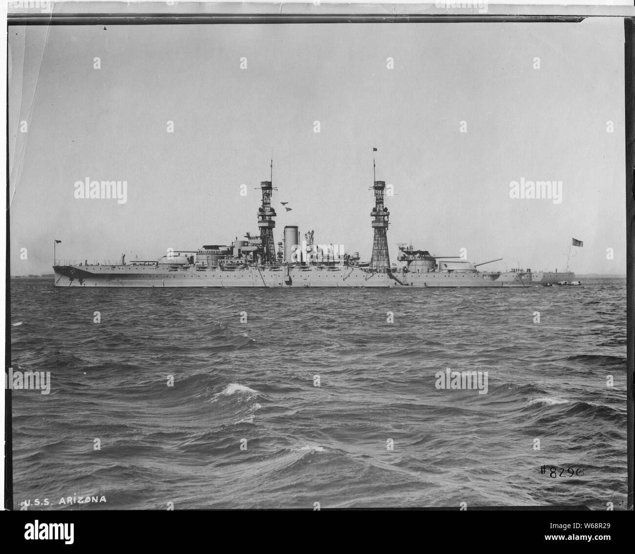 Uss Arizona In March 1922 Stock Photo Alamy