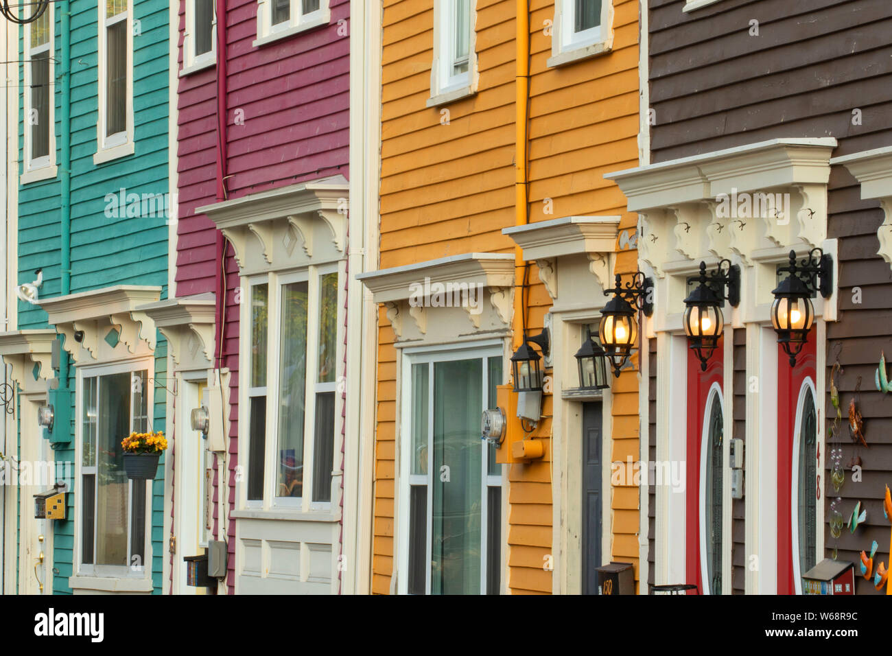 Jellybean Row houses, St John's, Newfoundland and Labrador, Canada ...
