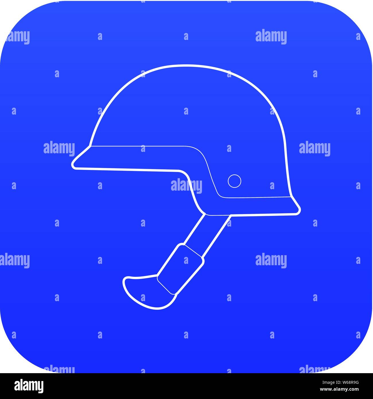 Soldier helmet icon blue vector Stock Vector Image & Art - Alamy