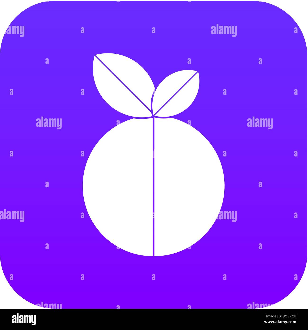 Round apple icon digital purple Stock Vector Image & Art - Alamy