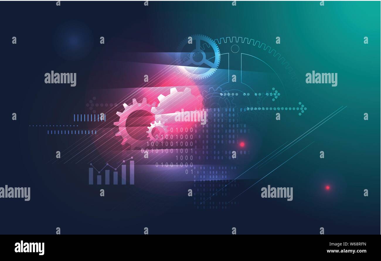 Technology Performance Abstract - Illustration as EPS 10 file Stock ...