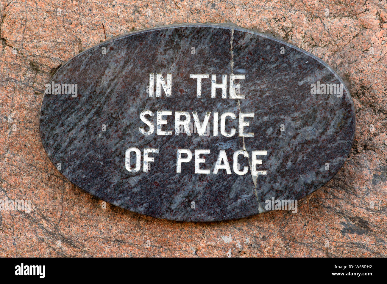 Canadian Peacekeeping Memorial plaque, St John's, Newfoundland and ...