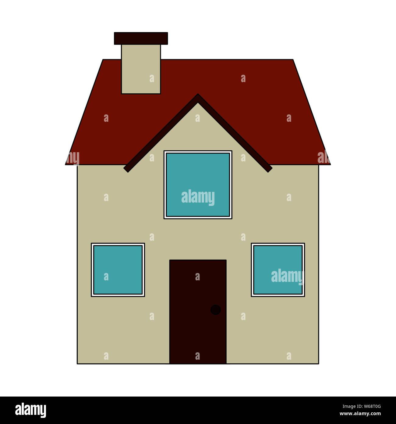 urban house residence home cartoon Stock Vector Image & Art - Alamy