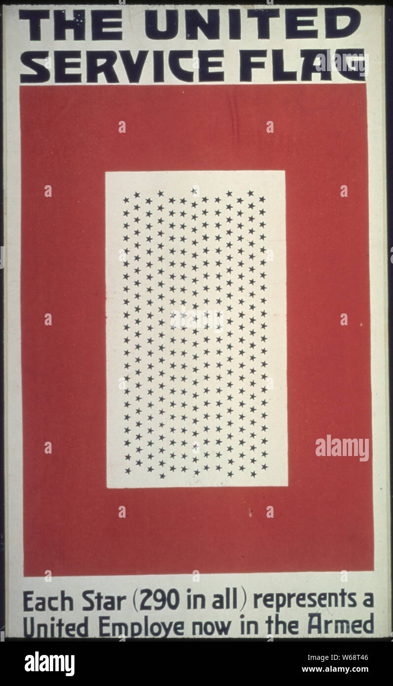 United Service Flag. Each Star (290 in all ) represents a United ...