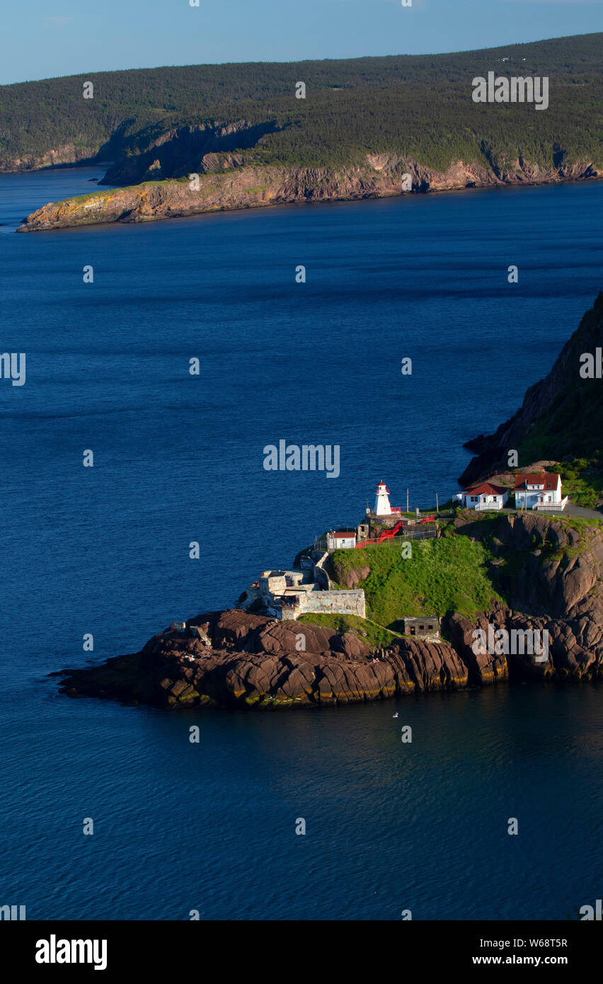 Fort Amherst Lighthouse view, Signal Hill National Historic Site, St ...