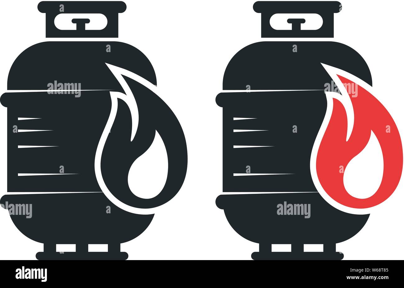 Cooking Gas Cylinder inflammable Icon as EPS 10 File Stock Vector Image ...