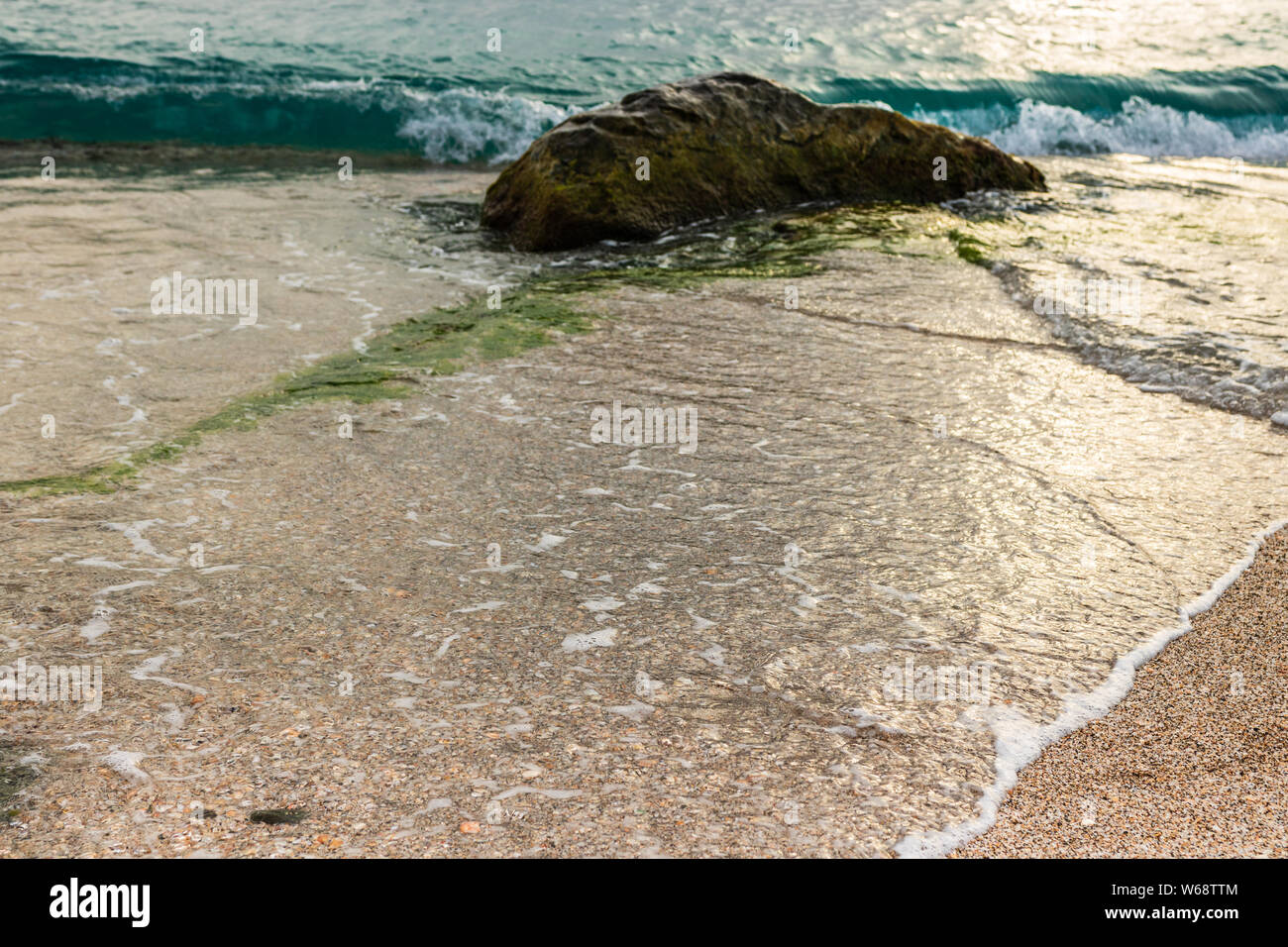The famous Shell Beach, in St. Barth’s Island (St. Bart’s Island ...