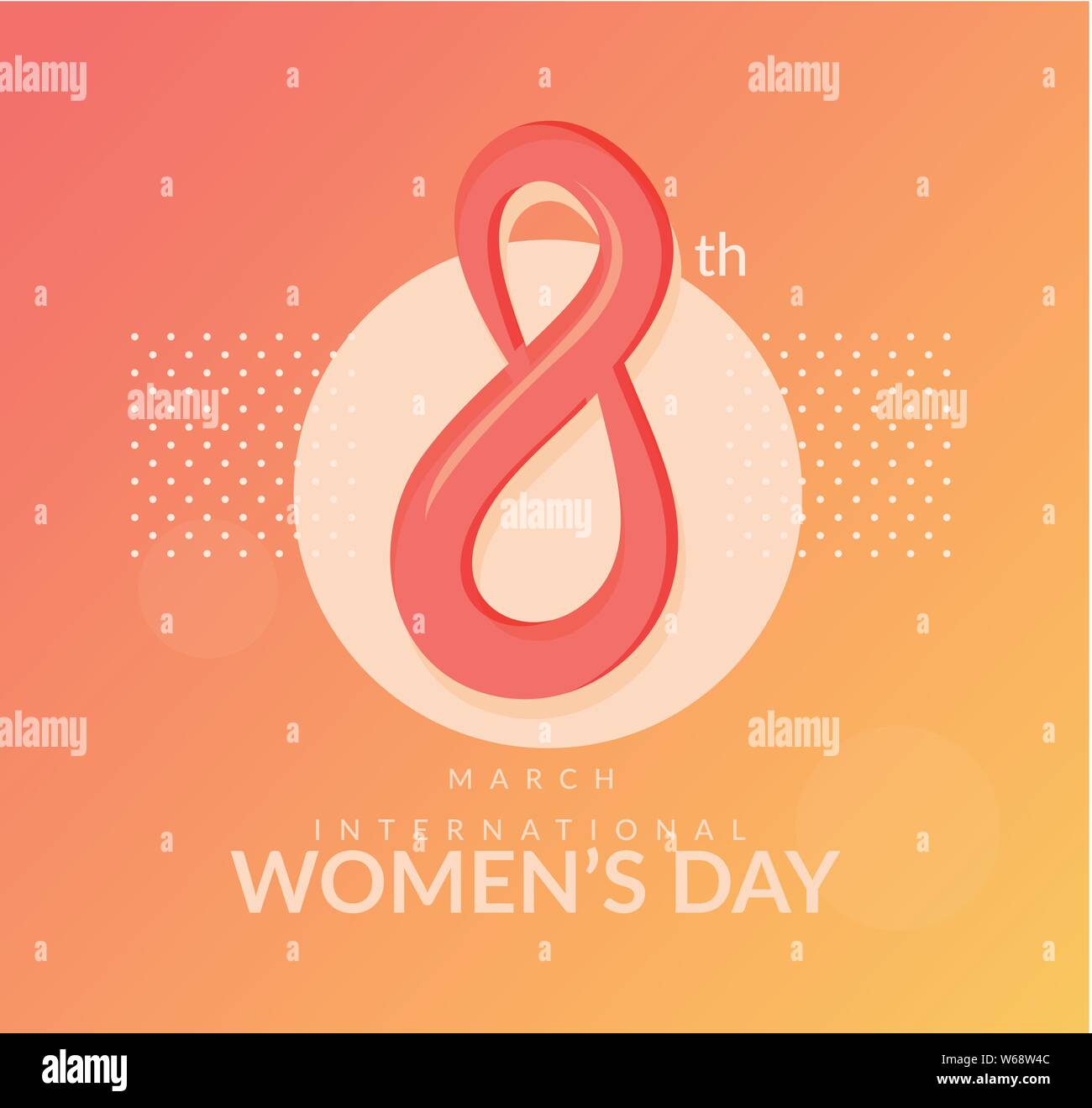 8th March International Women's Day Banner - Illustration as EPS 10 ...
