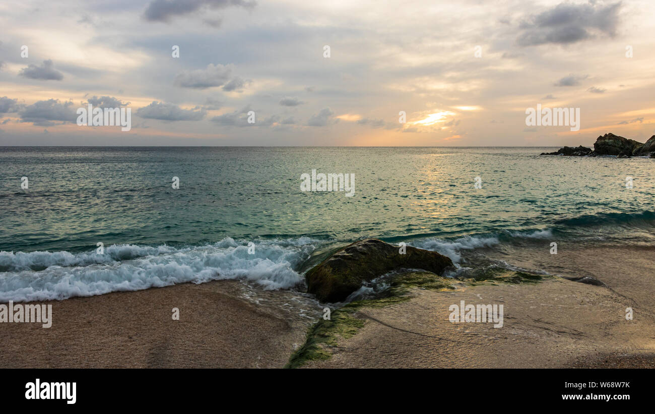 Travel photo of St. Barth’s Island, Caribbean. The famous Shell Beach ...
