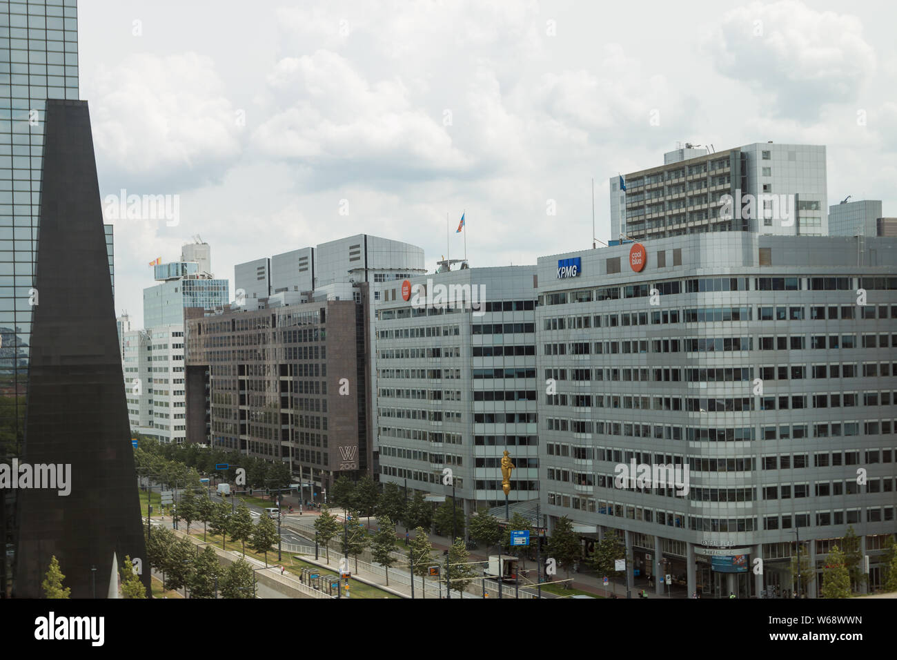 Rotterdam, the Netherlands - July 19 2019: modern architecture of ...