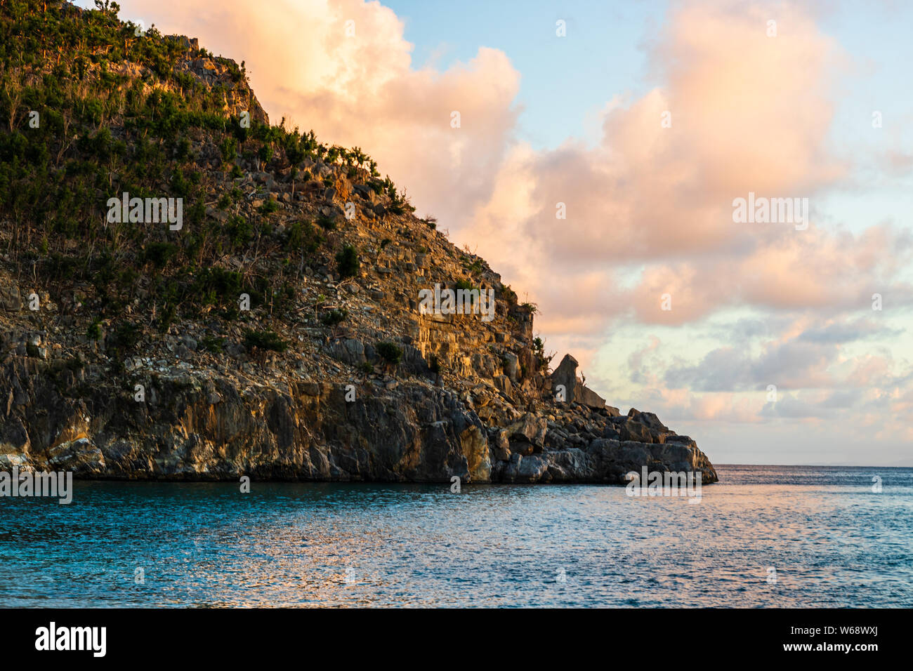 Travel photo of St. Barth’s Island, Caribbean. The famous Shell Beach ...