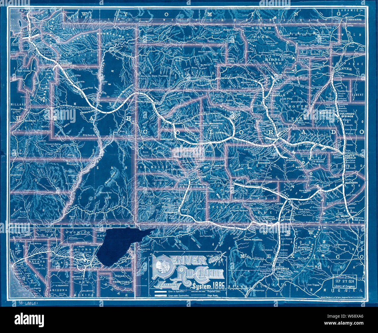 Denver Rio Grande Railway Map
