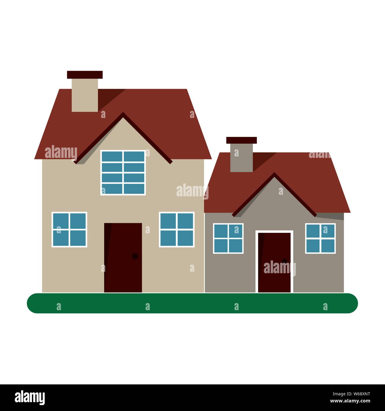 urban houses residences homes cartoon Stock Vector Image & Art - Alamy