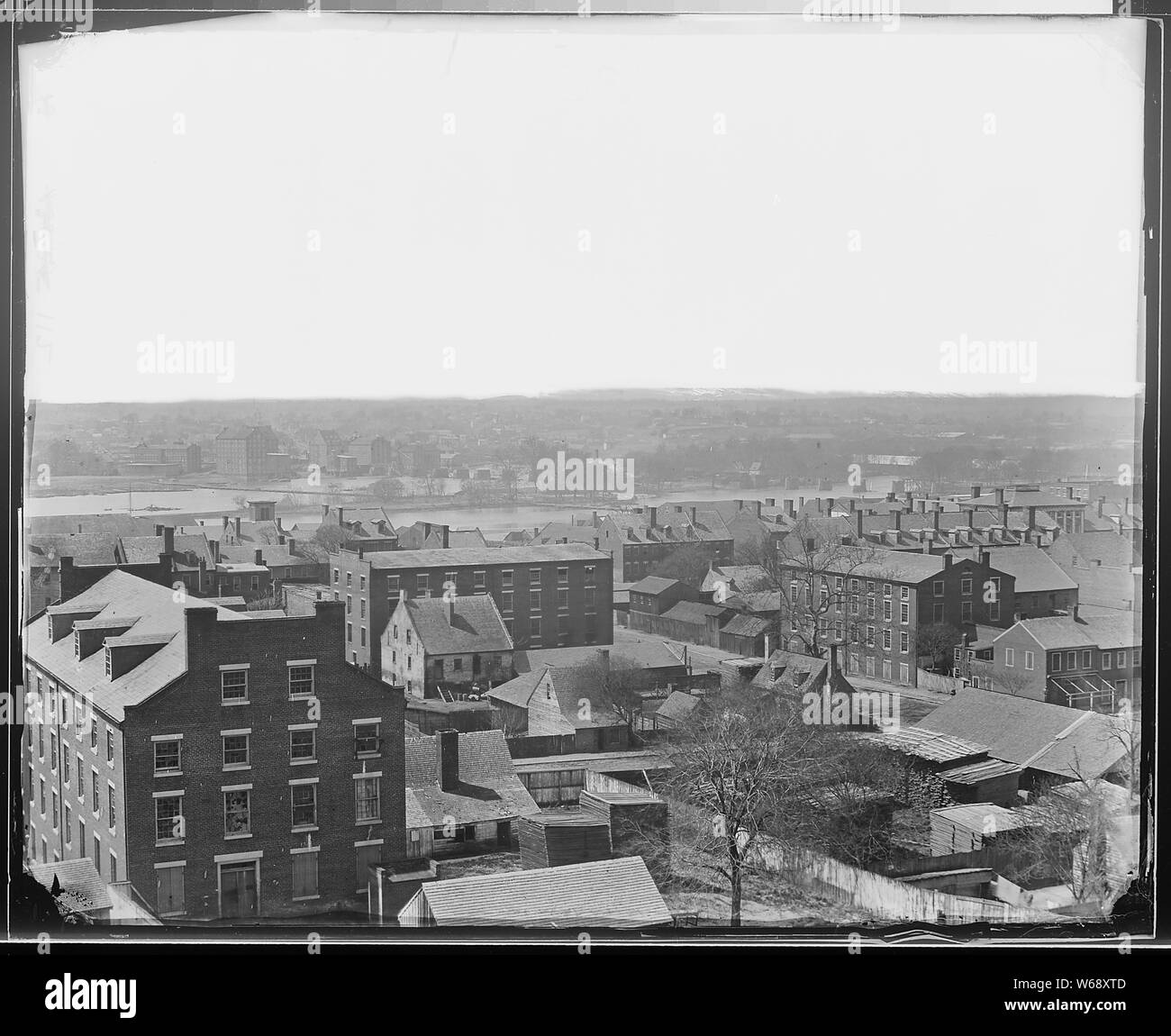 View of Richmond from Manchester, 1865 Stock Photo - Alamy