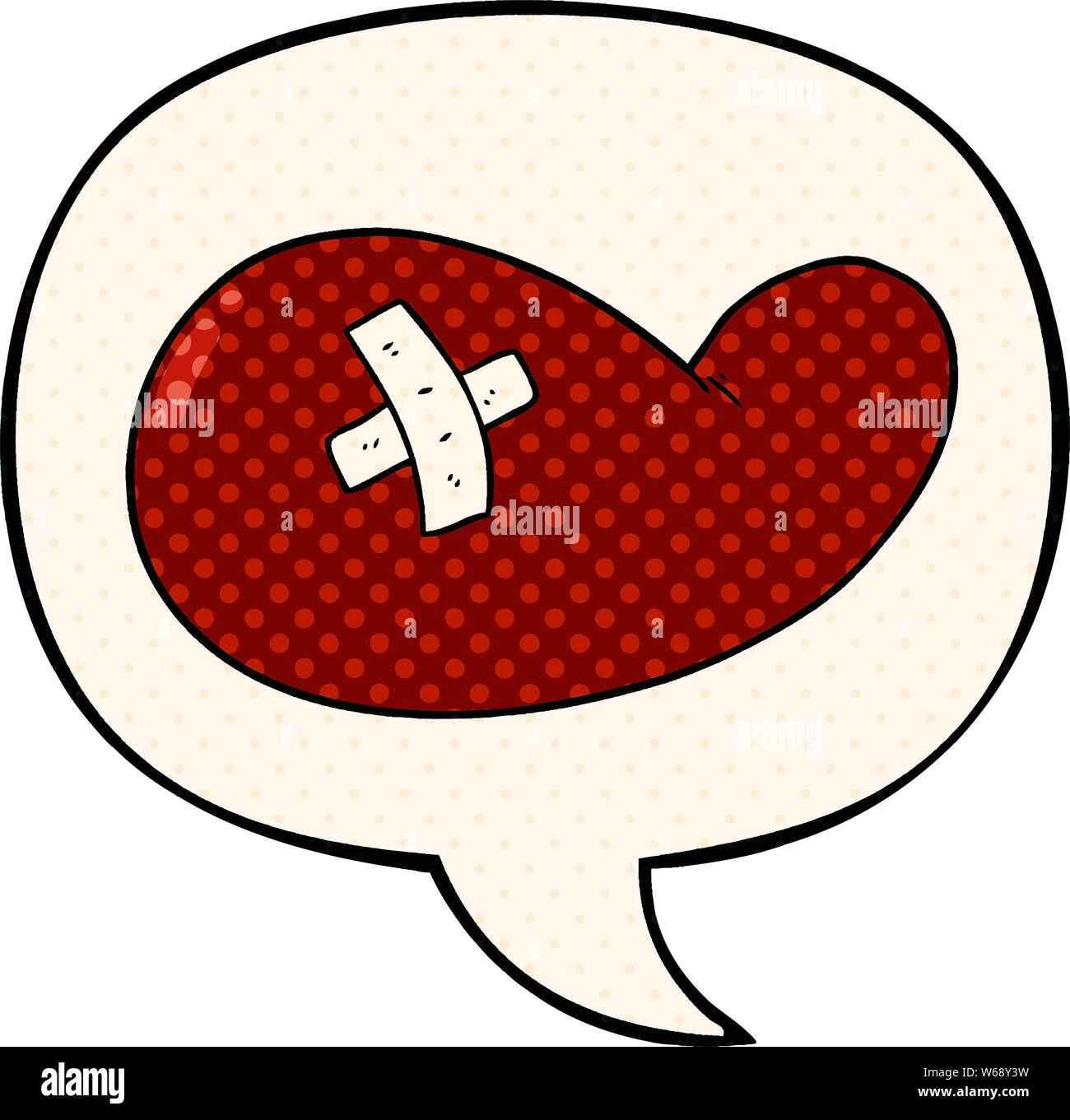 cartoon injured gall bladder with speech bubble in comic book style ...