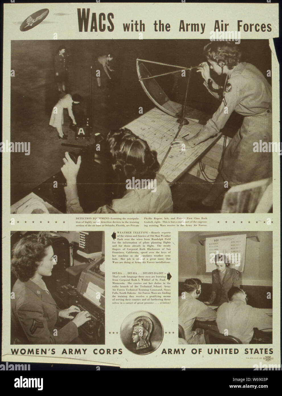 WACS WITH THE ARMY AIR FORCES Stock Photo - Alamy