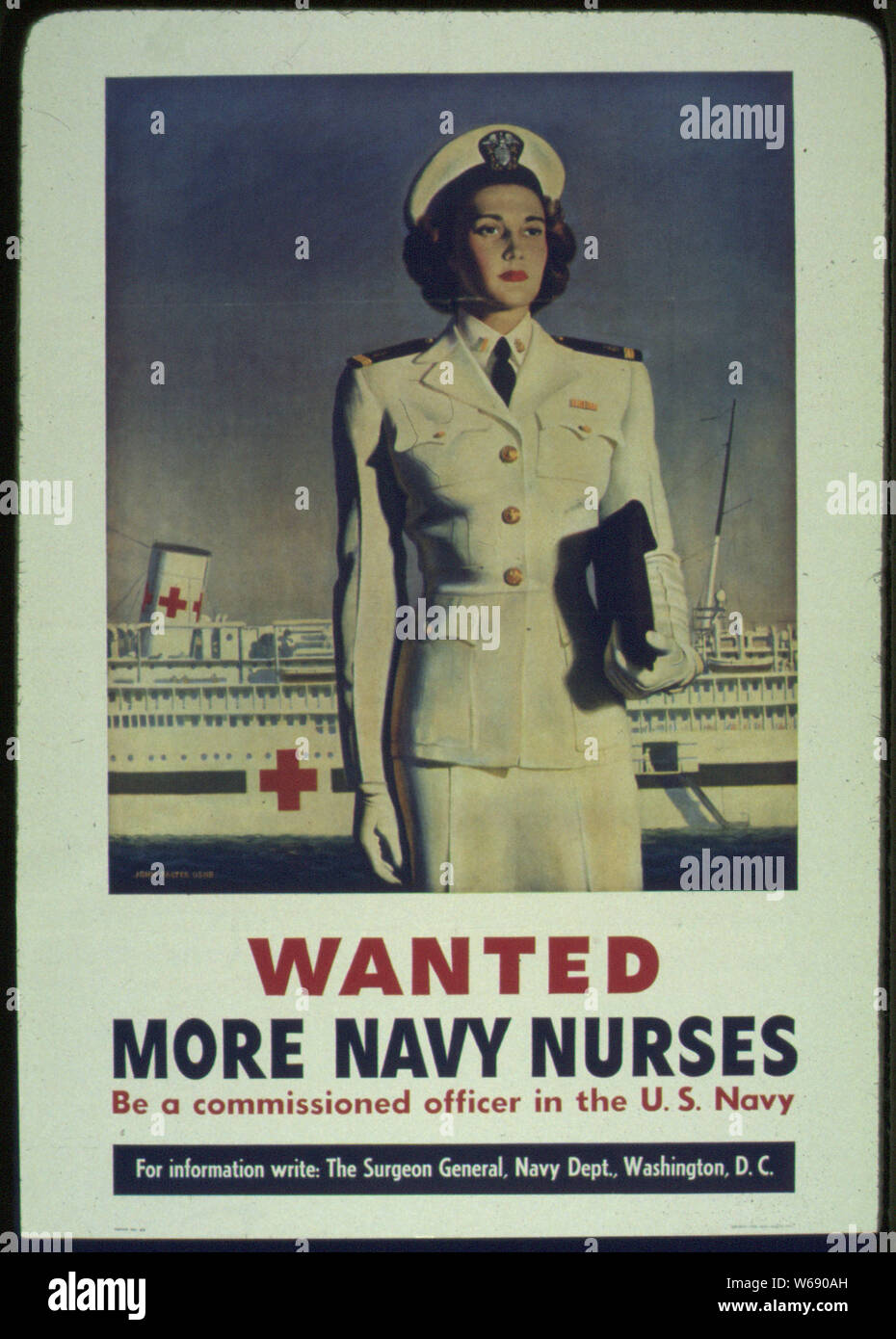 WANTED MORE NAVY NURSES Stock Photo - Alamy