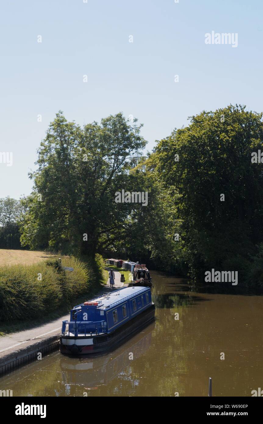 The Llangollen Canal at Ellesmere Stock Photo - Alamy