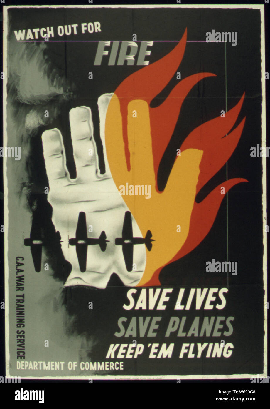 WATCH OUT FOR FIRE Stock Photo - Alamy