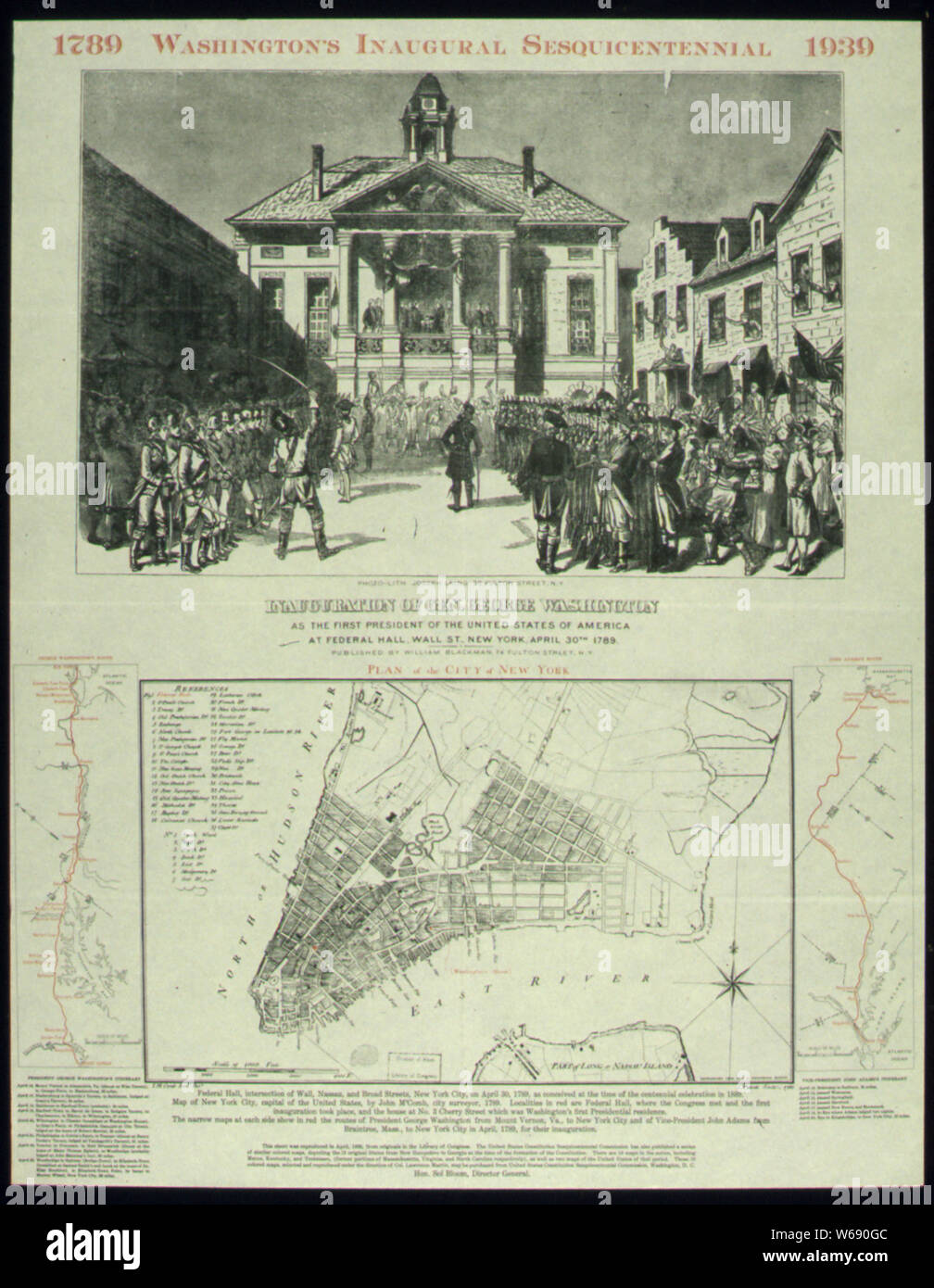 WASHINGTON'S INAUGURAL SESQUECENTENNIAL 1789-1939 Stock Photo - Alamy