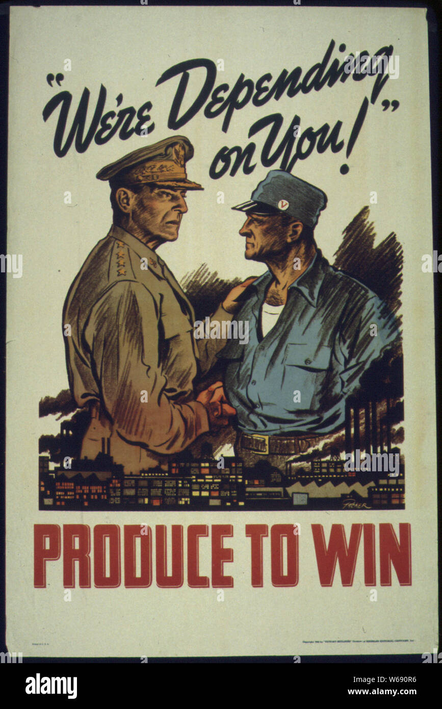 WE'RE DEPENDING ON YOU Stock Photo - Alamy