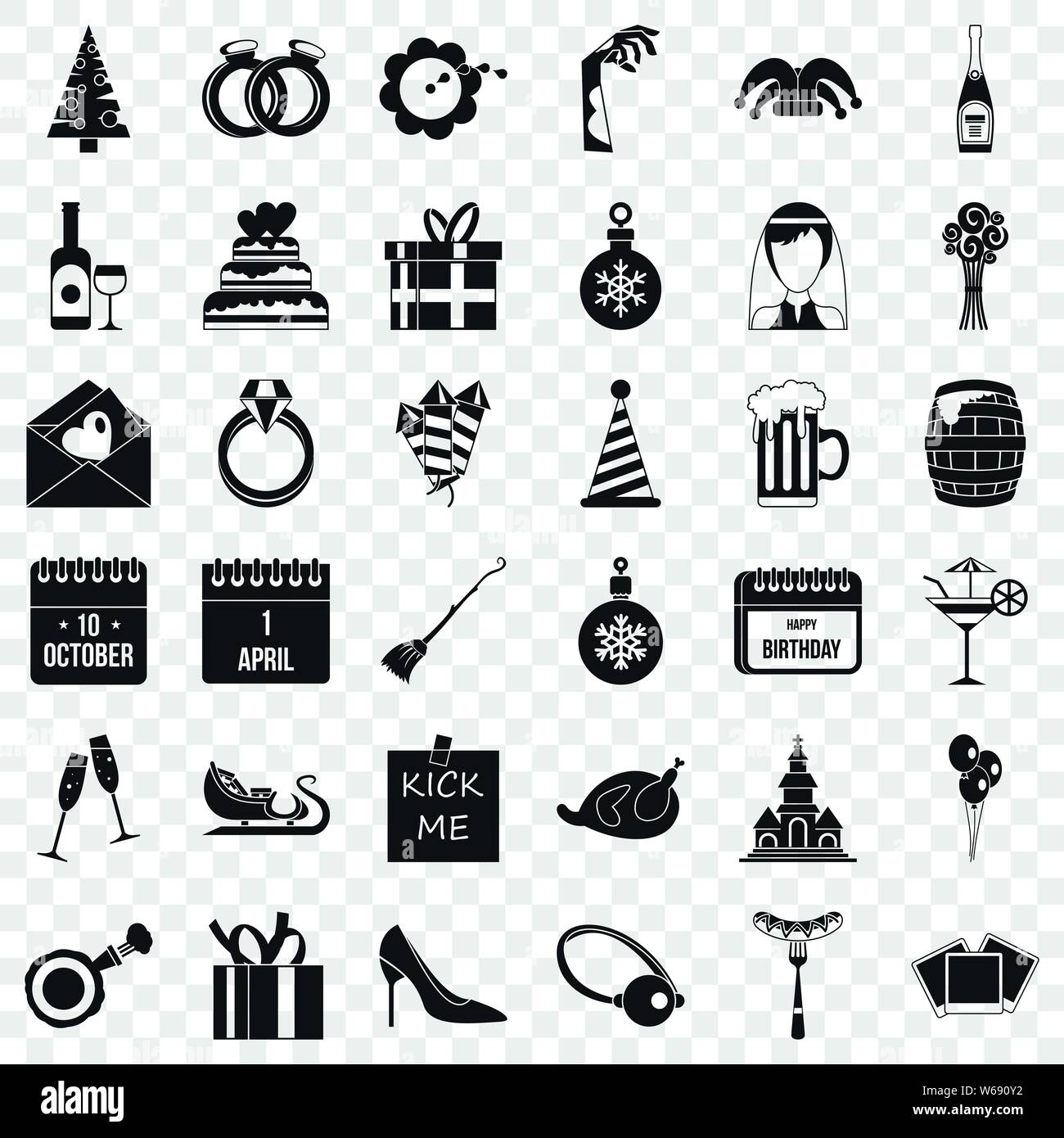 Romance icons set, simple style Stock Vector Image & Art - Alamy