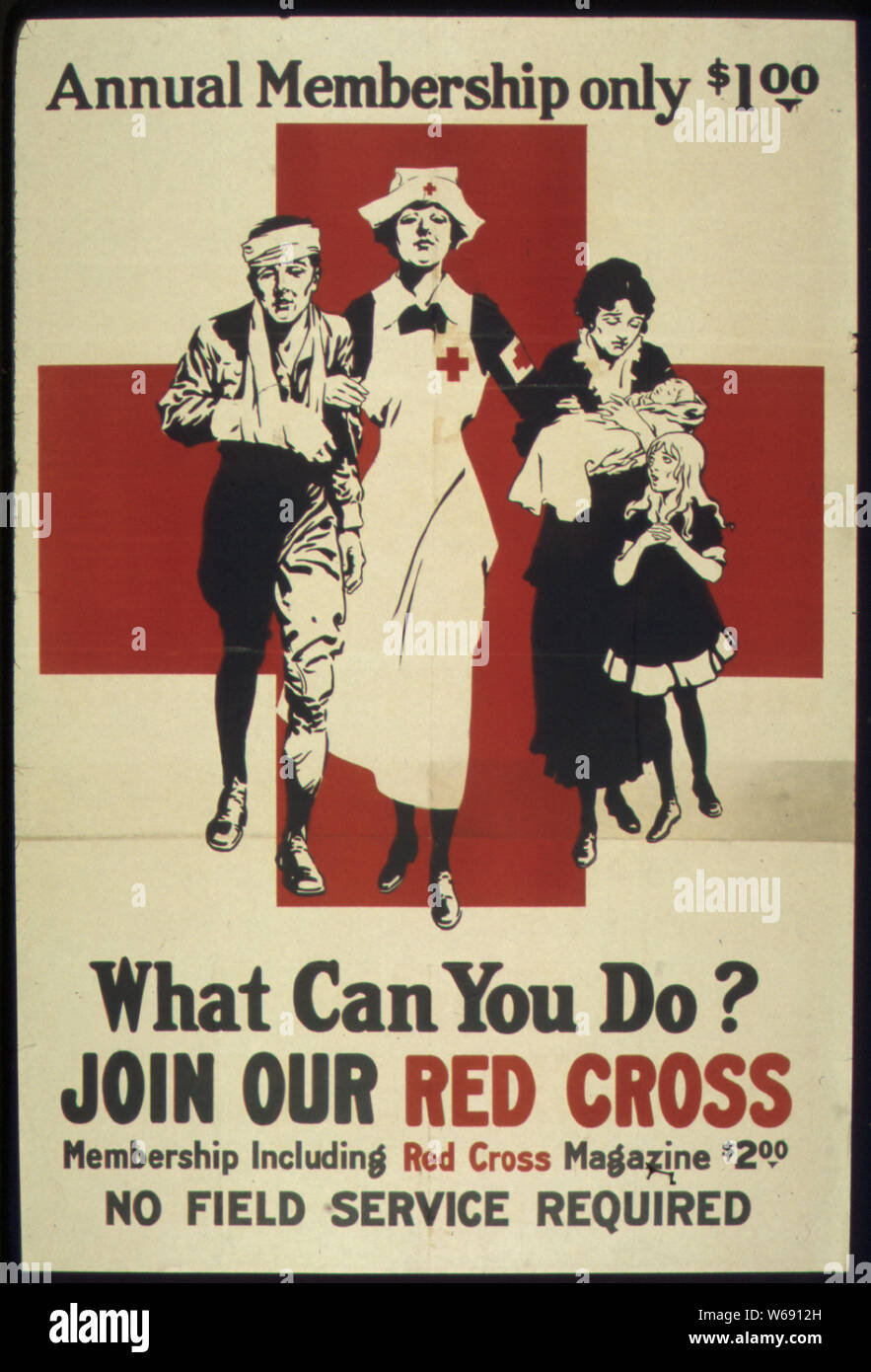 WHAT CAN YOU DO JOIN OUR RED CROSS Stock Photo - Alamy