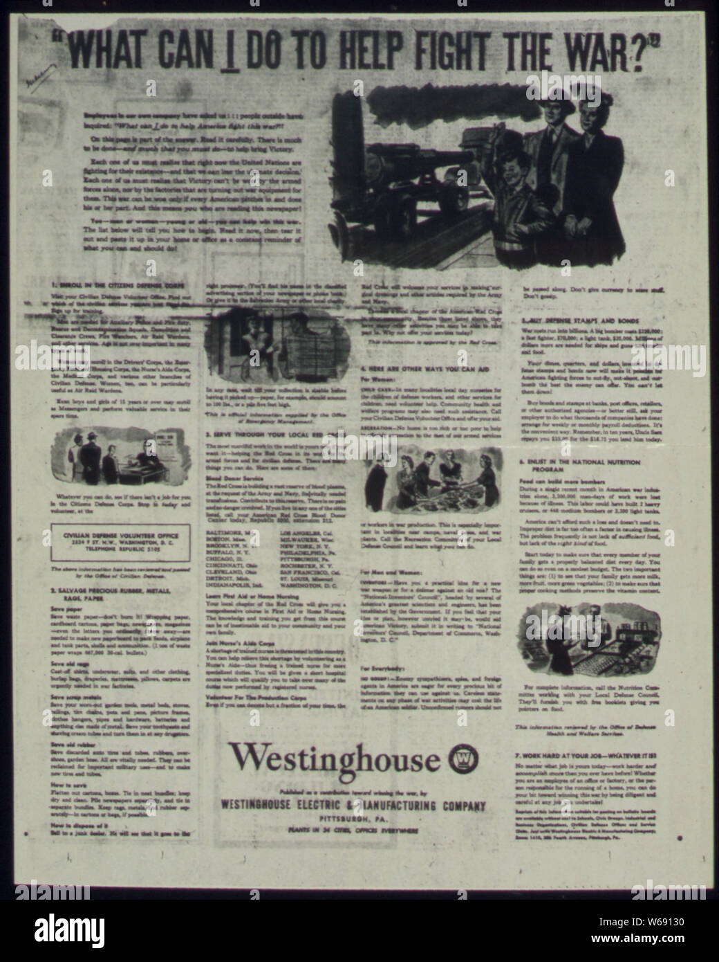 WHAT CAN I DO TO HELP FIGHT THE WAR Stock Photo - Alamy