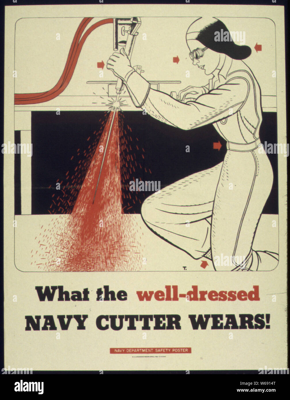 WHAT THE WELL-DRESSED NAVY CUTTER WEARS Stock Photo - Alamy