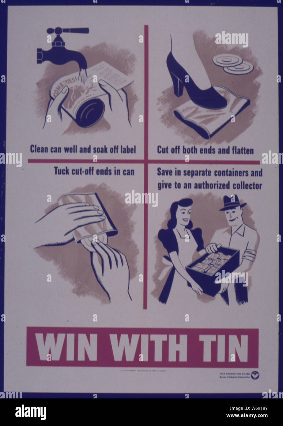 WIN WITH TIN Stock Photo - Alamy