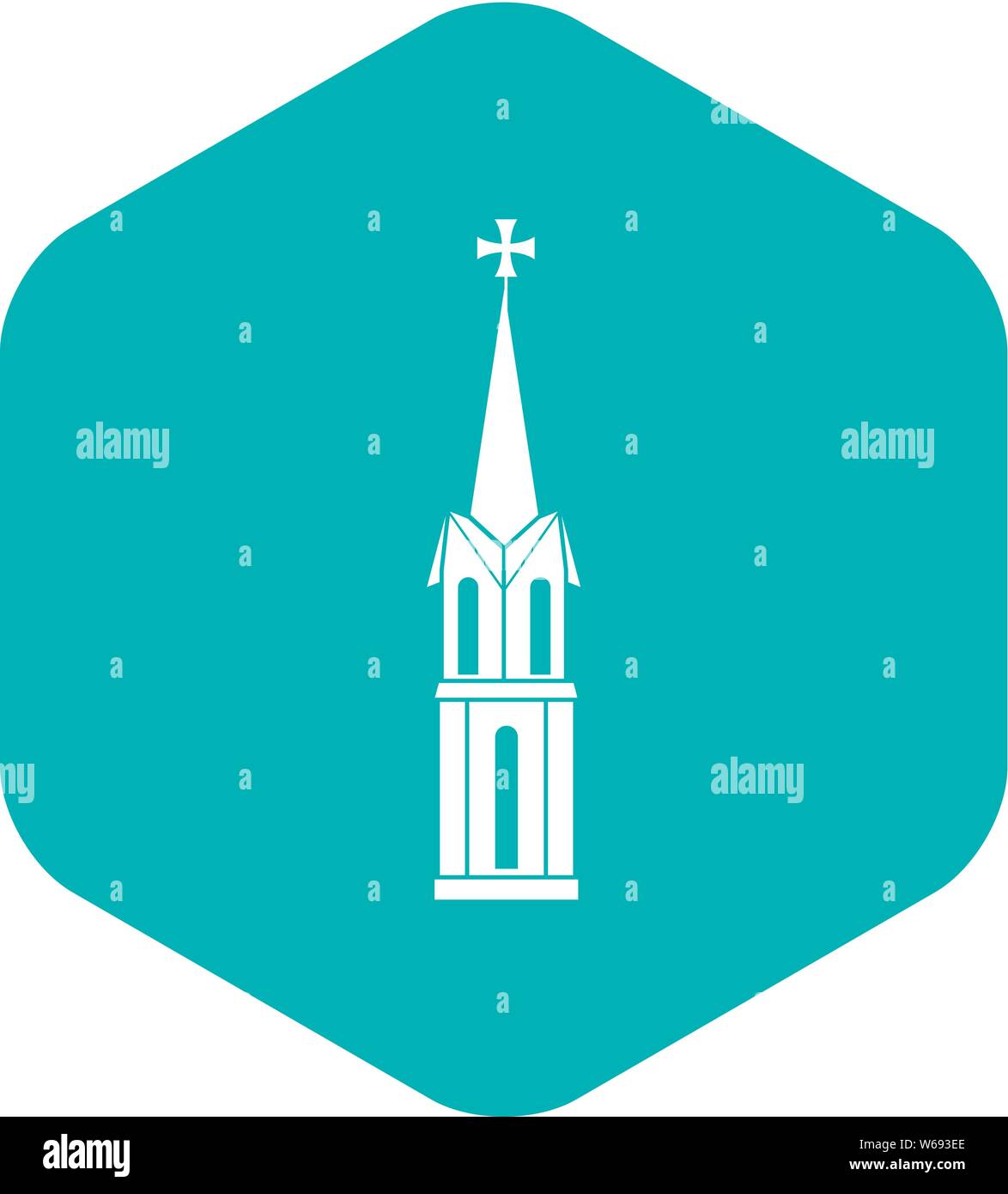 Church icon, simple style Stock Vector Image & Art - Alamy