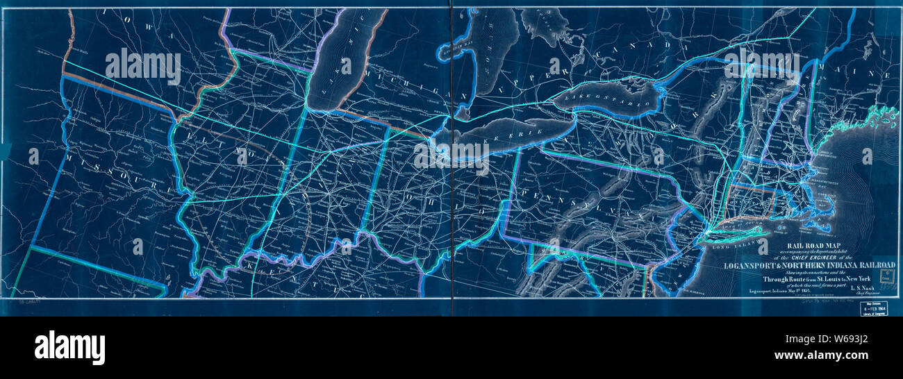 Map of logansport hi-res stock photography and images - Alamy
