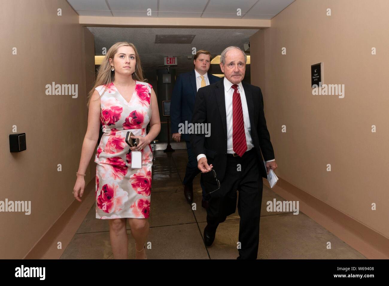 United States Senator Jim Risch (Republican of Idaho) makes his way to ...