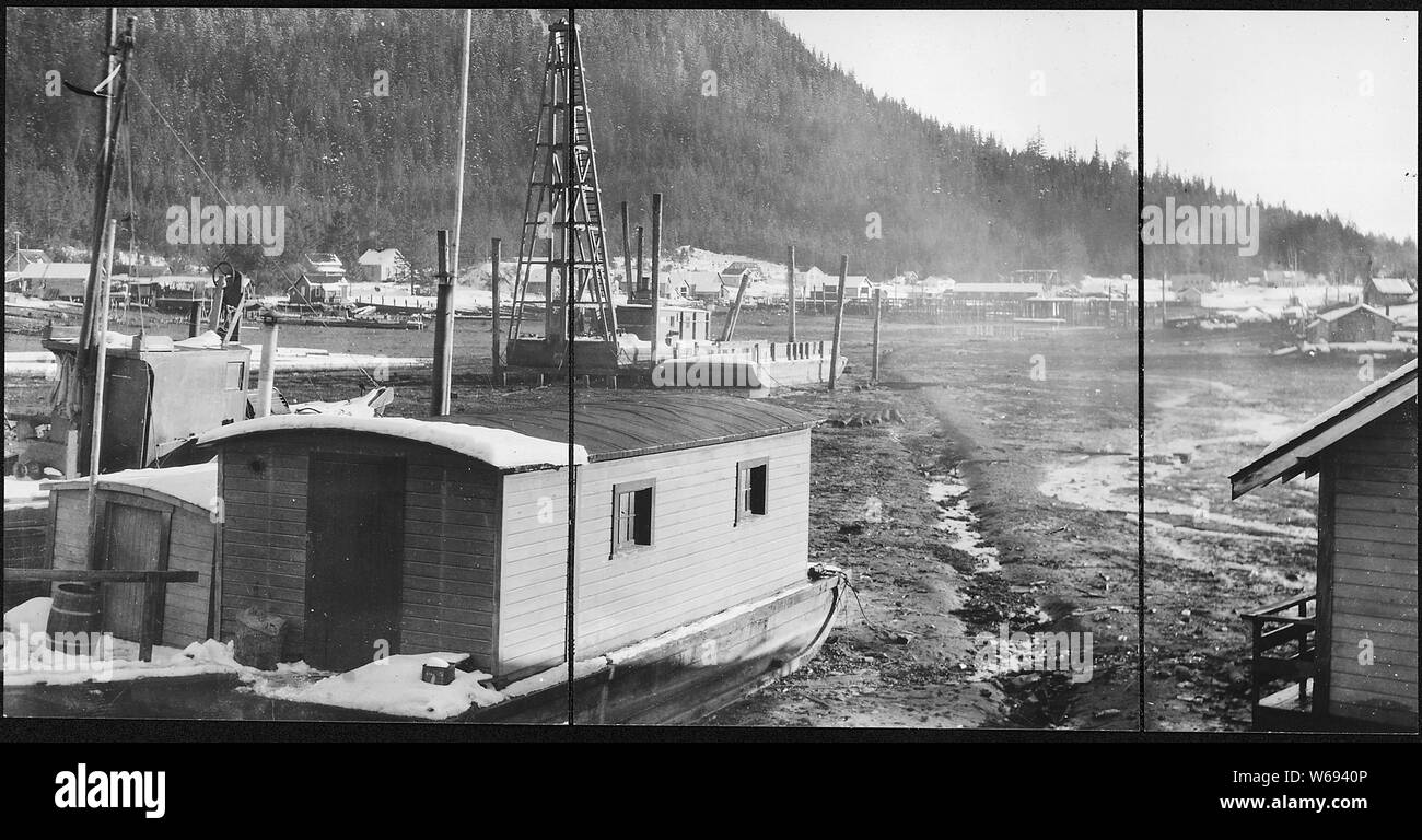 Wrangell, Alaska. View looking south across inner site from Shakes ...
