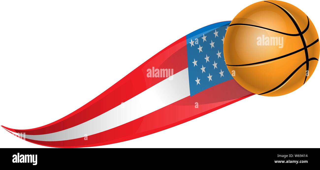 basketball with shape flag usa Stock Vector Image & Art - Alamy