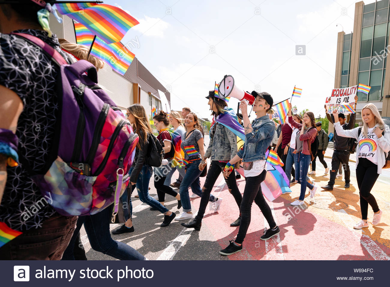 Gay rainbow flags flag hi-res stock photography and images - Alamy