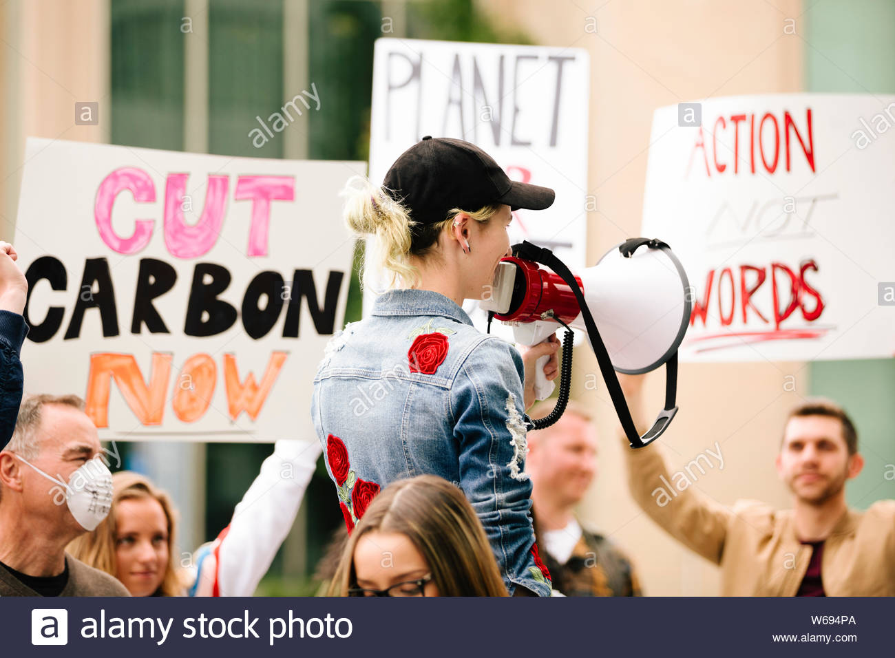 Megaphone rally hi-res stock photography and images - Alamy