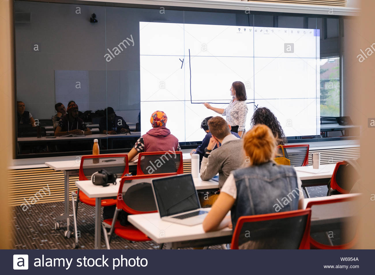 Smartboard classroom hi-res stock photography and images - Alamy
