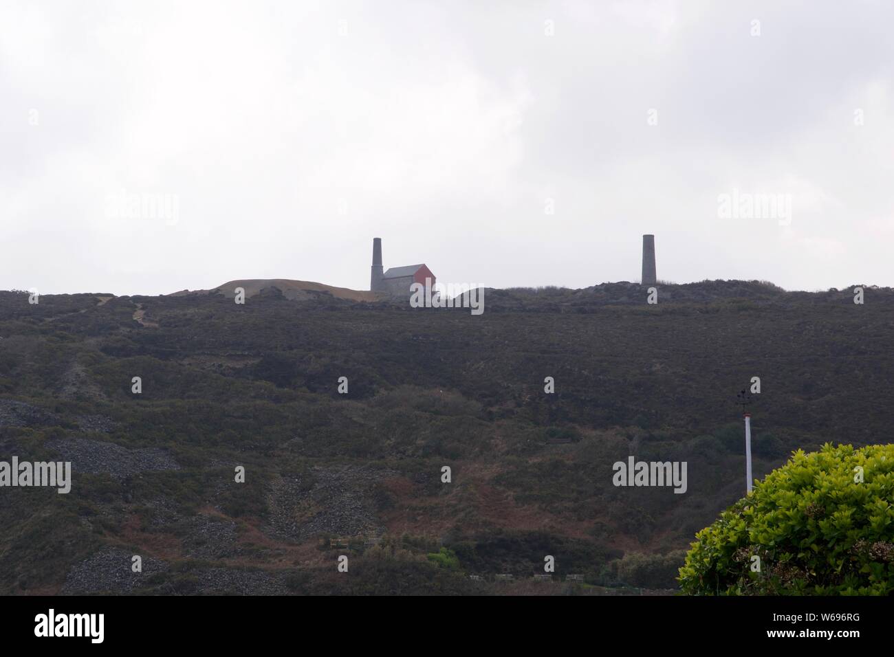 Mining Engine Pump House, Trevaunance Cove, St Agnes, Cornwall, UK ...